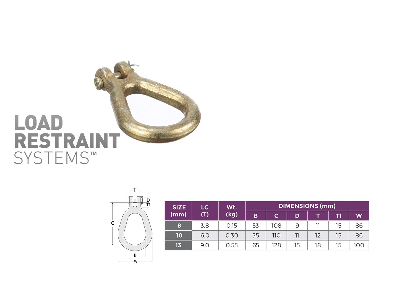 10mm x 1mtr Grade 70 Recovery Chain, Lashing Chain, 4x4, Drag Chain ...