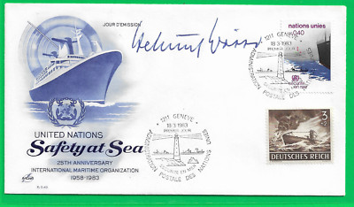 Helmut Witte German U-Boat ACE Signed "Safety at Sea" With Vintage ...