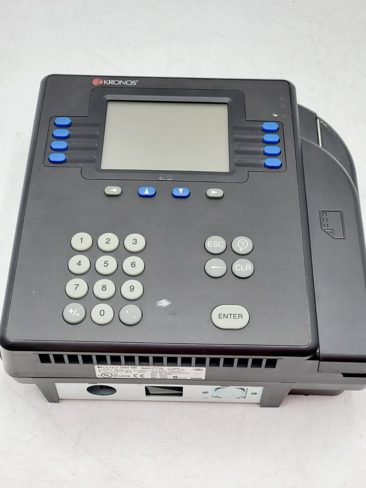 Kronos 8602800-001 System 4500 Digital Time Clock | eBay