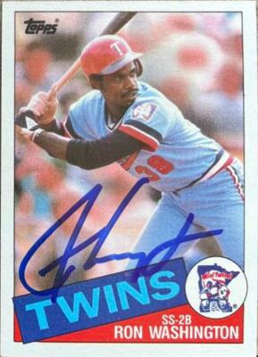 Ron Washington Autographed 1985 Topps #329 | eBay