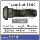 NICE PRODUCTS Wheel Stud (108) S113 S113 | eBay Australia