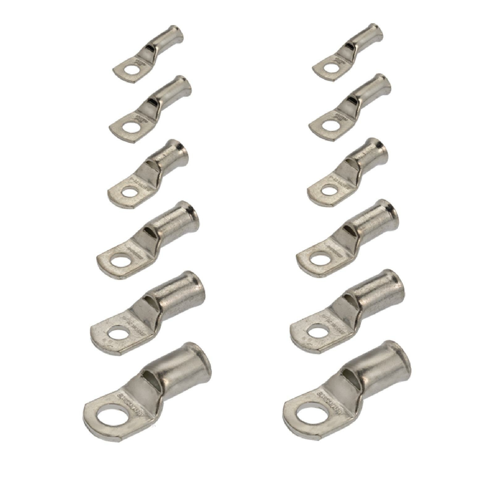 10 x Crimp or Solder Battery Lug Terminals for a 16mm² Cable with 6mm ...