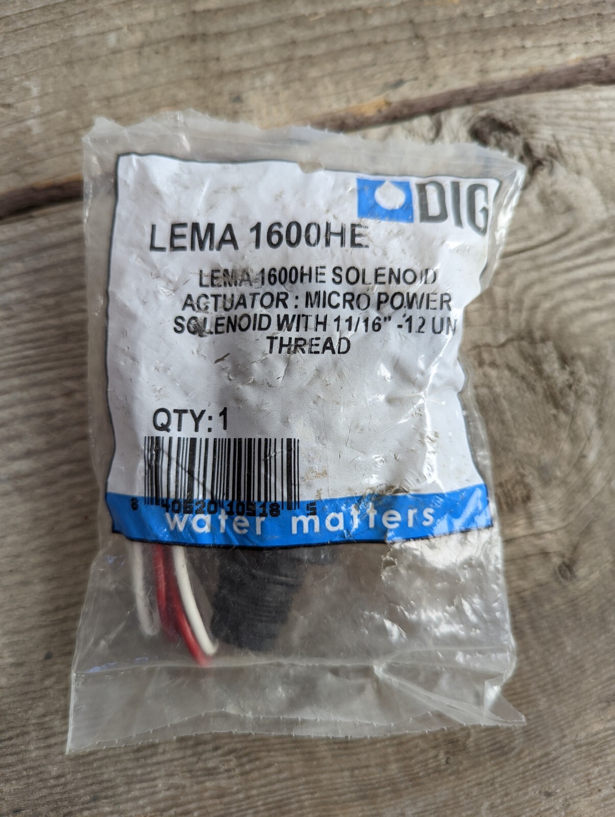 1 – Dig Corporation P/N LEMA 1600HE Leit Solenoid Micropower Thread 11/ ...