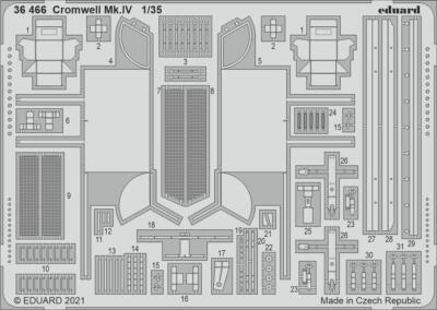 MW22 EDUARD 36466 CROMWELL MK.IV 1/35 PE SET for AIRFIX | eBay