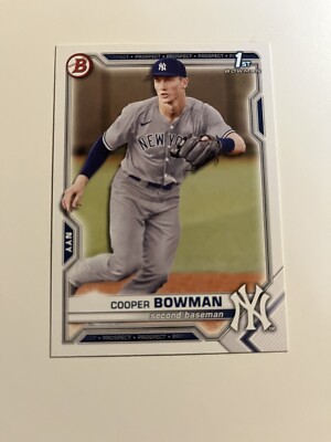 2021 Bowman Draft Cooper Bowman 1st Bowman BD-87 New York Yankees | eBay