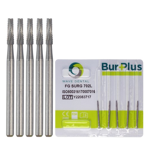 US Wave Dental Long Surgical Bur FG SURG 702L 25mm Tungsten Carbide ...