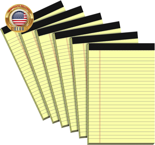Small Legal Pads 5X8 Notepad, 6 Pack Note Pads 5X8 College Ruled ...
