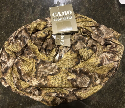Camouflage Camo Print Hunting Outdoor Circle Loop Infinity Scarf Desert ...