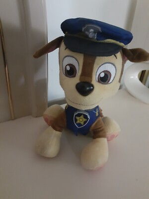 Genuine Paw Patrol Chase talking Soft Plush Toy puppy pup flashing ...