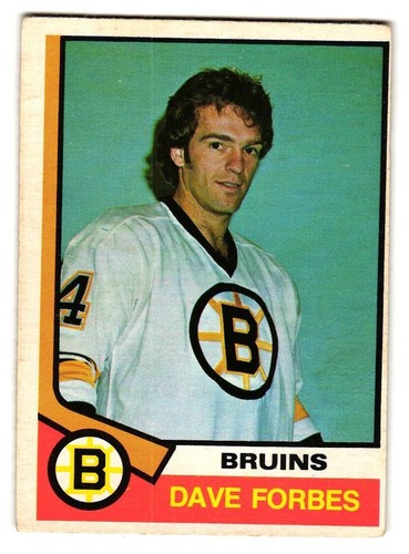 1974-75 O-Pee-Chee #266 Dave Forbes Boston Bruins RC OPC SKU#VS1107 | eBay