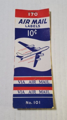 Vintage Via Air Mail No. 101, Air Mail Labels, 170 Labels | eBay