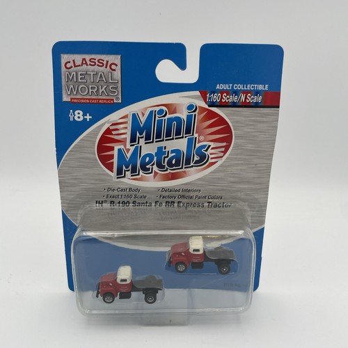 CMW Mini Metals IH R-190 Santa Fe RR RED TRACTOR N Scale Classic Metal ...