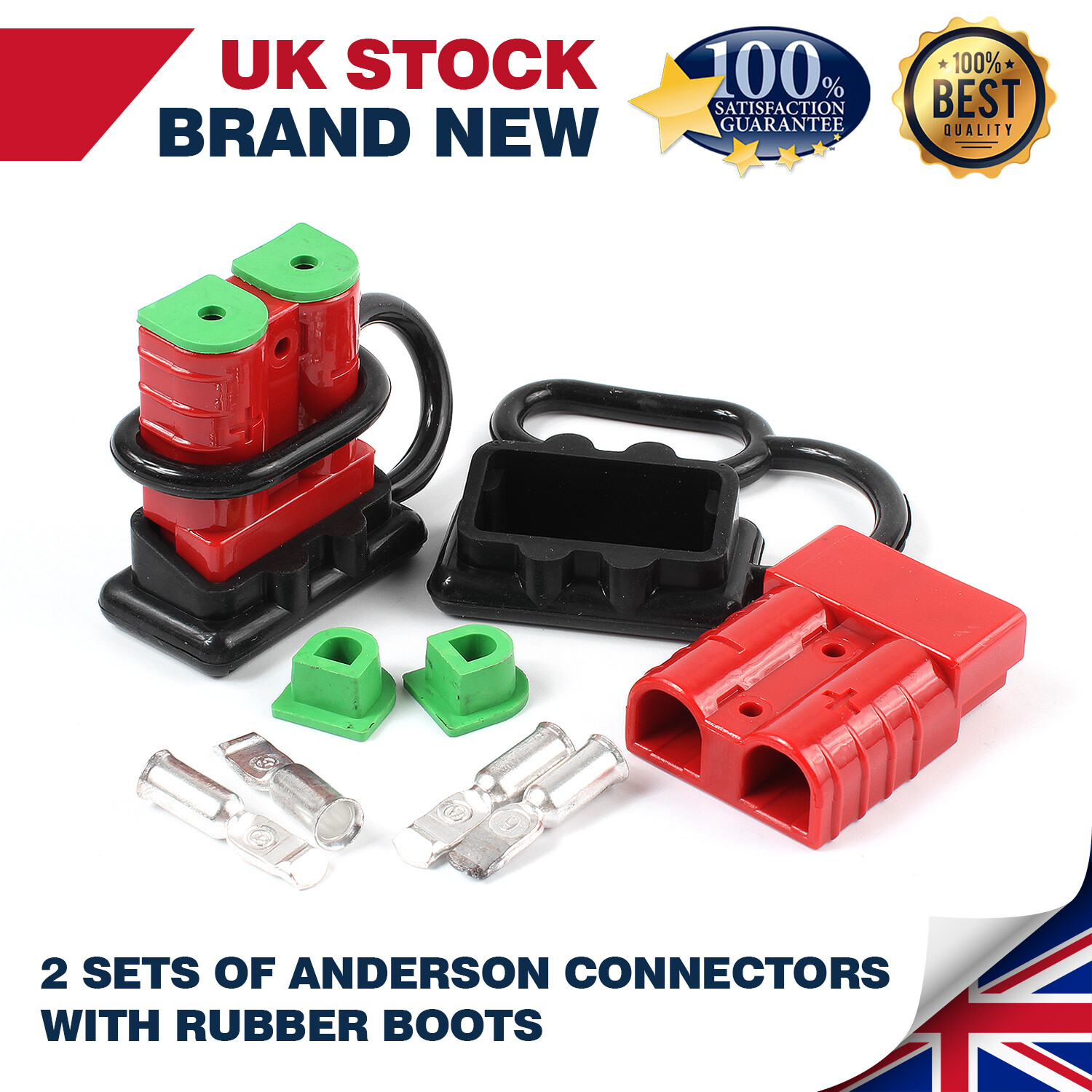 50/175AMP FOR ANDERSON Plug CABLE TERMINAL BATTERY POWER CONNECTOR GREY ...