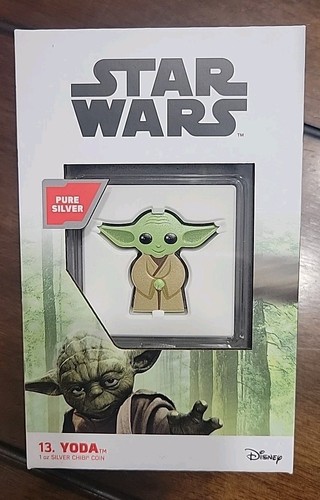 2022 Niue Star Wars Yoda 1 Oz .999 Fine Silver Chibi Coin New Zealand ...
