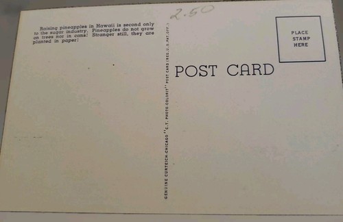 Workers-Pineapple Field-Honolulu-Hawaii-Vintage 1943 WWII Censor Stamp ...