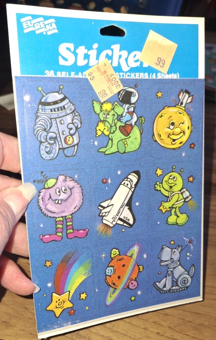 Vintage Stickers, Eureka Space Themed,cartoons,1 Sheet Not Pack,read,(CK5) | eBay
