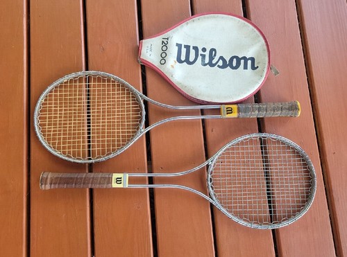 Vintage Wilson T2000 Tennis Racket / Racquet W/ Cover ~ Two Rackets 4 1 ...