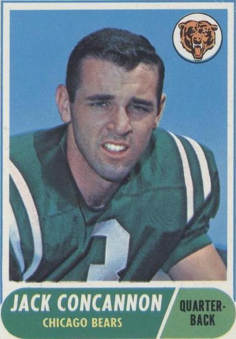 1968 Topps - Jack Concannon #153 Wearing Philadelphia Eagles Uniform ...