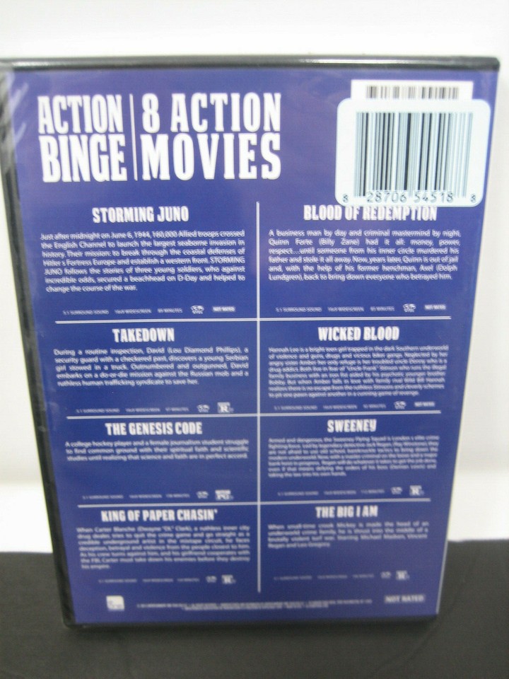 8 film collection action binge dvd set new sealed sean bean dolph ...