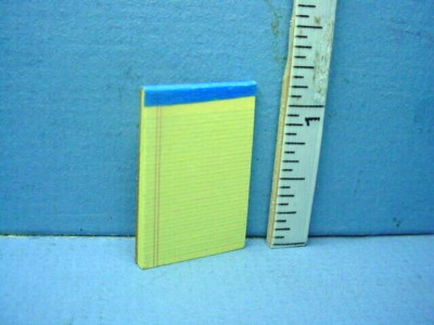 Miniature Lined Legal Tablet Yellow #56102Y Hudson River Handcrafted 1 ...