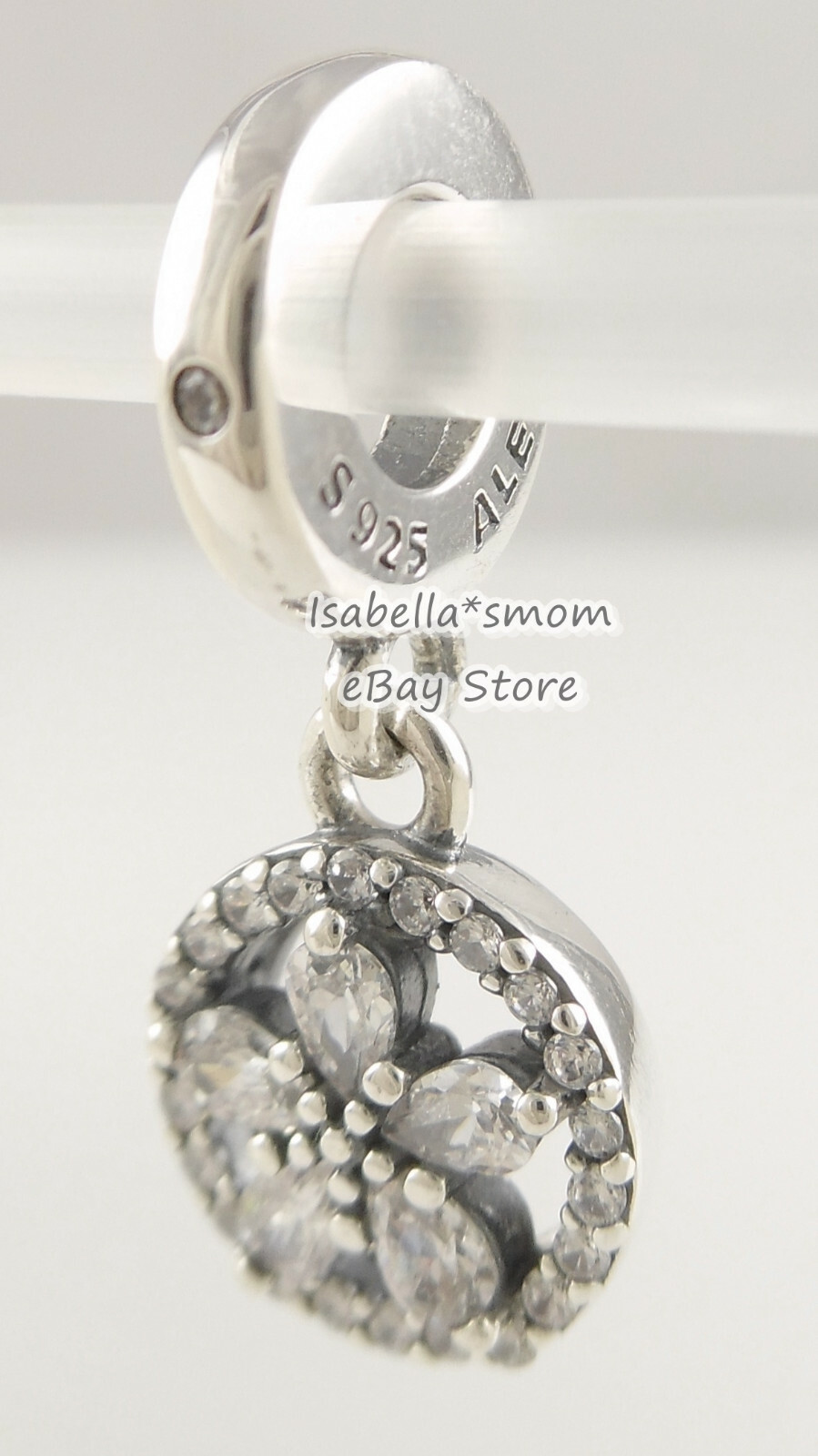 Funkelnde Schneeflocke Authentisch PANDORA Winter Kreis Lang Charm ...