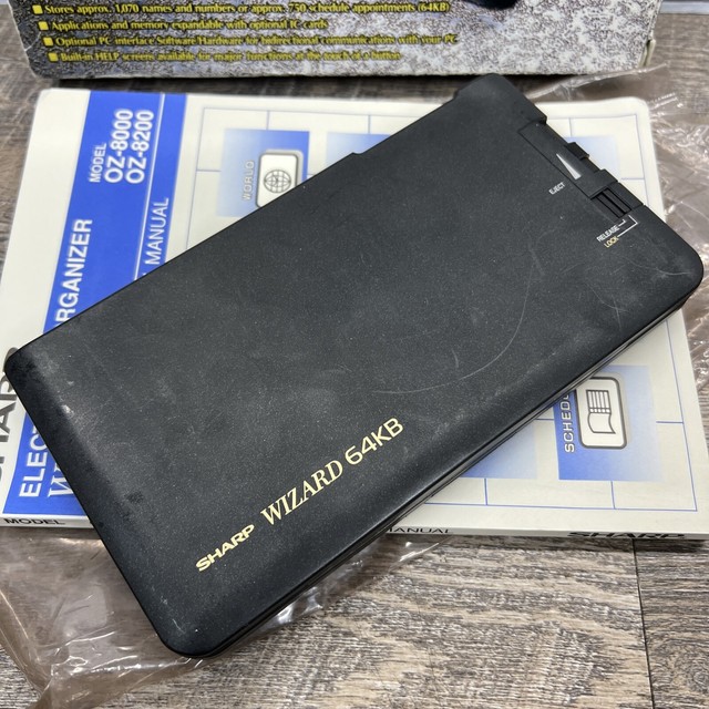 Oz-8000s Sharp Wizard 64kb Electronic Organizer for Parts Untested for ...