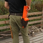 TOURBON Leather Loggers Woodsmen Tools Storage Belt Pouch Felling Wedge ...