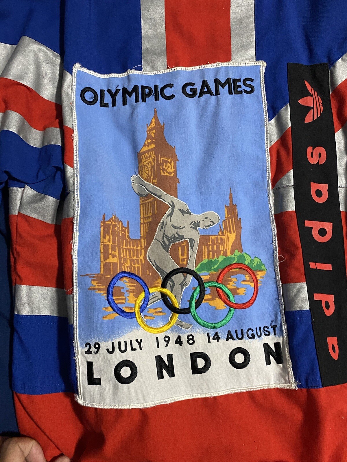 adidas vintage 90s london olympic union 1908/1948 gam… - Gem