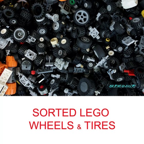 Lego Wheels & Tires 1/2 lb Half Pound Lot Sorted Car Truck Part Bulk ...