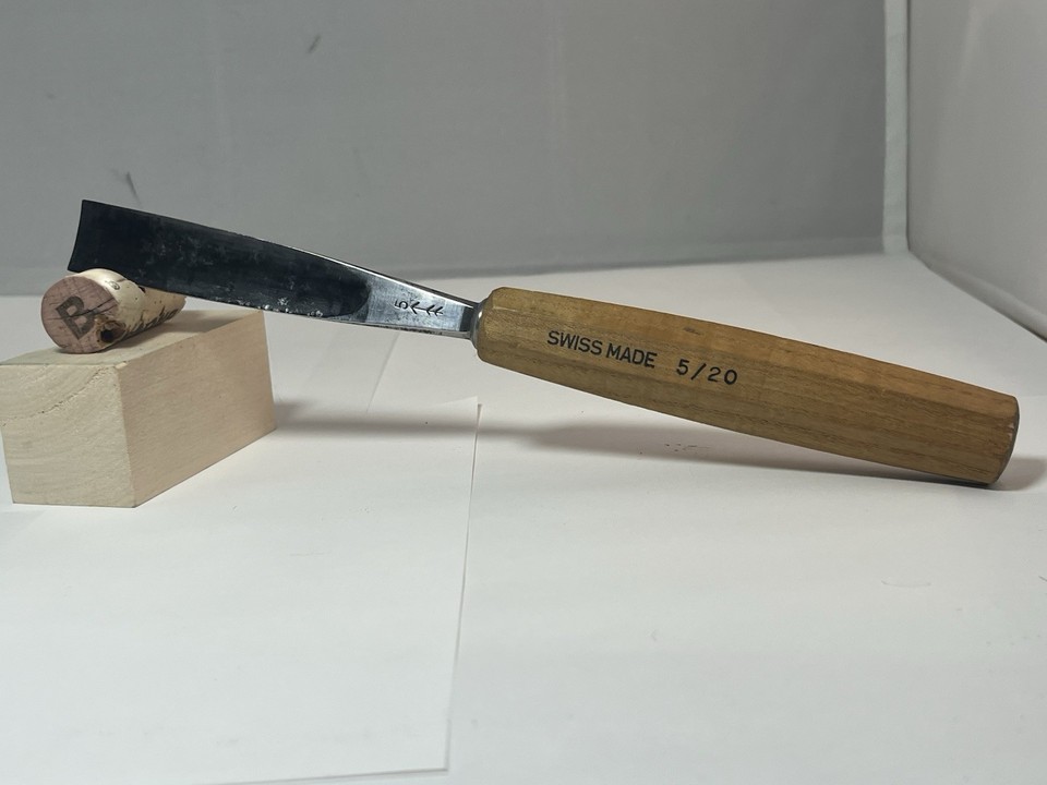 PFEIL Swiss Made 5/20 Wood Carving Tool #5 Sweep 20mm. Carpentry, wood ...
