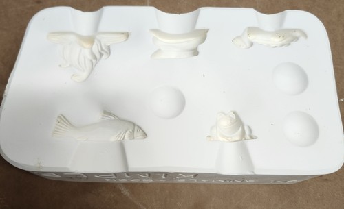 Kimple Ceramic Slip Casting Mold *Small Animals* 2558 Frog Turtle Fish ...