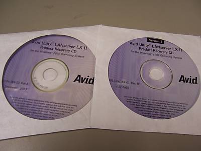 Avid Unity LANserver EX II Rcvry CD | eBay
