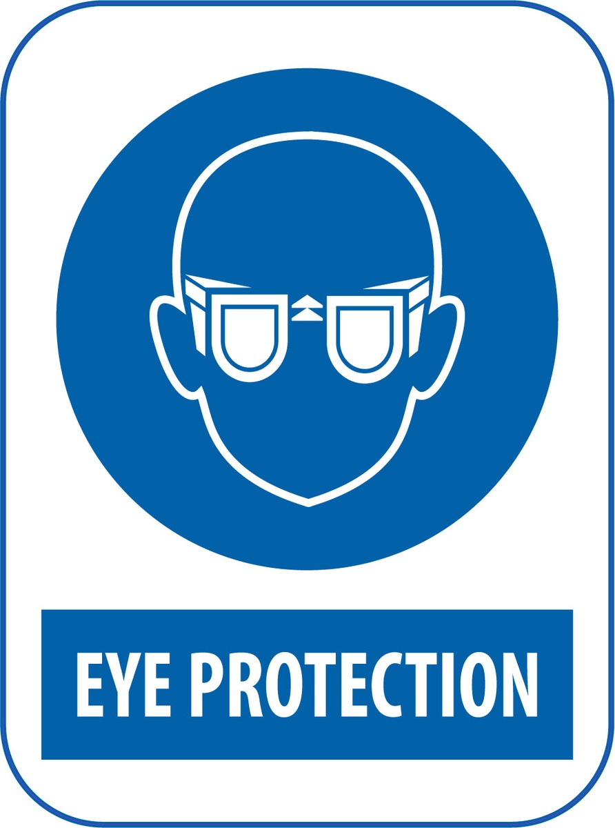 Safety Goggles Warning Sign
