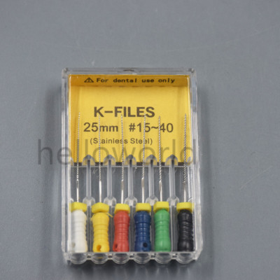 10x Dental Endo Stainless Steel Root Canal REAMERS Hand Use K-Files ...