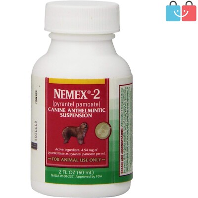 Convenient 2oz Nemex-2 Wormer: Efficient Roundworm & Hookworm Solution ...