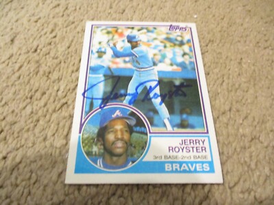 1983 TOPPS JERRY ROYSTER AUTOGRAPHED CARD | eBay
