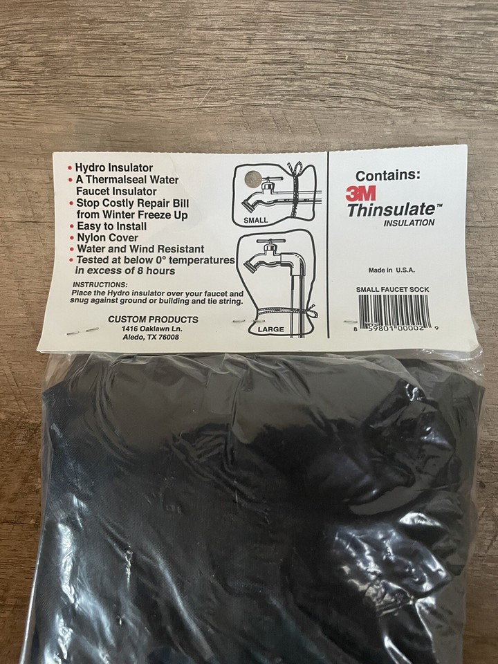 Custom Products 3M Thinsulate Outdoor Wall Faucet Sock Cover Small 141g ...