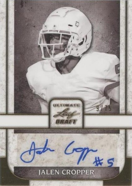2022 Leaf Ultimate Draft - Portrait Auto Black and White Gold #PA-JC1 ...
