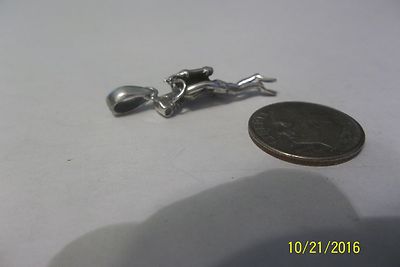 sterling silver SCUBA DIVER charm PENDANT tank 295160 navy seal | eBay