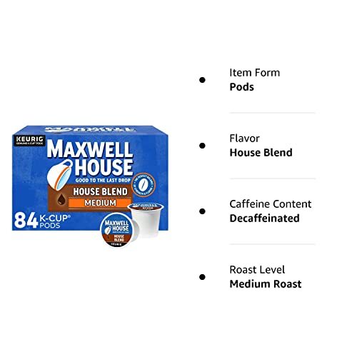 Maxwell House House Blend Medium Roast K-Cup Coffee Pods 84 ct Box | eBay