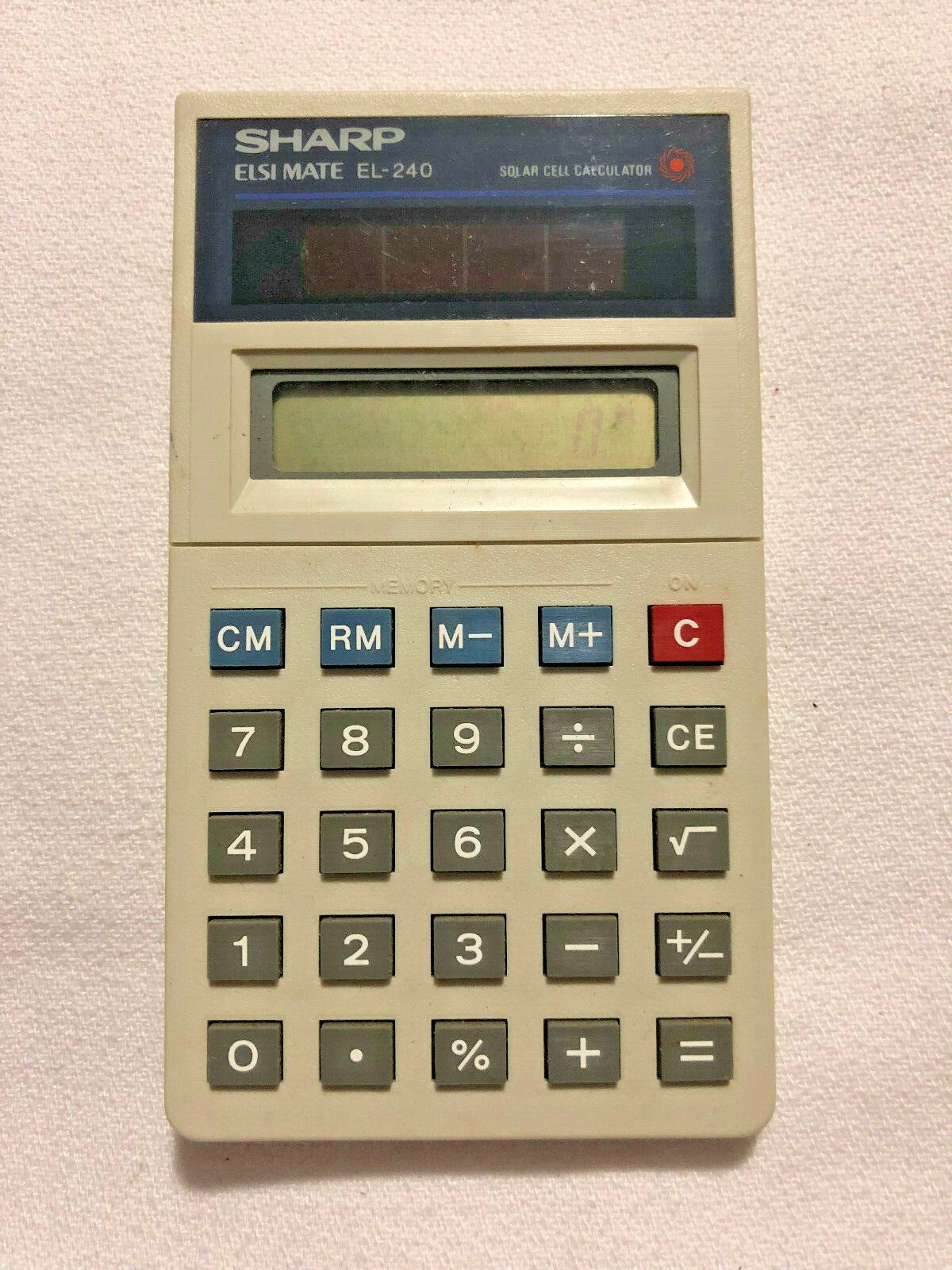Sharp EL-240 Solar Cell Calculator Elsimate With Box | eBay