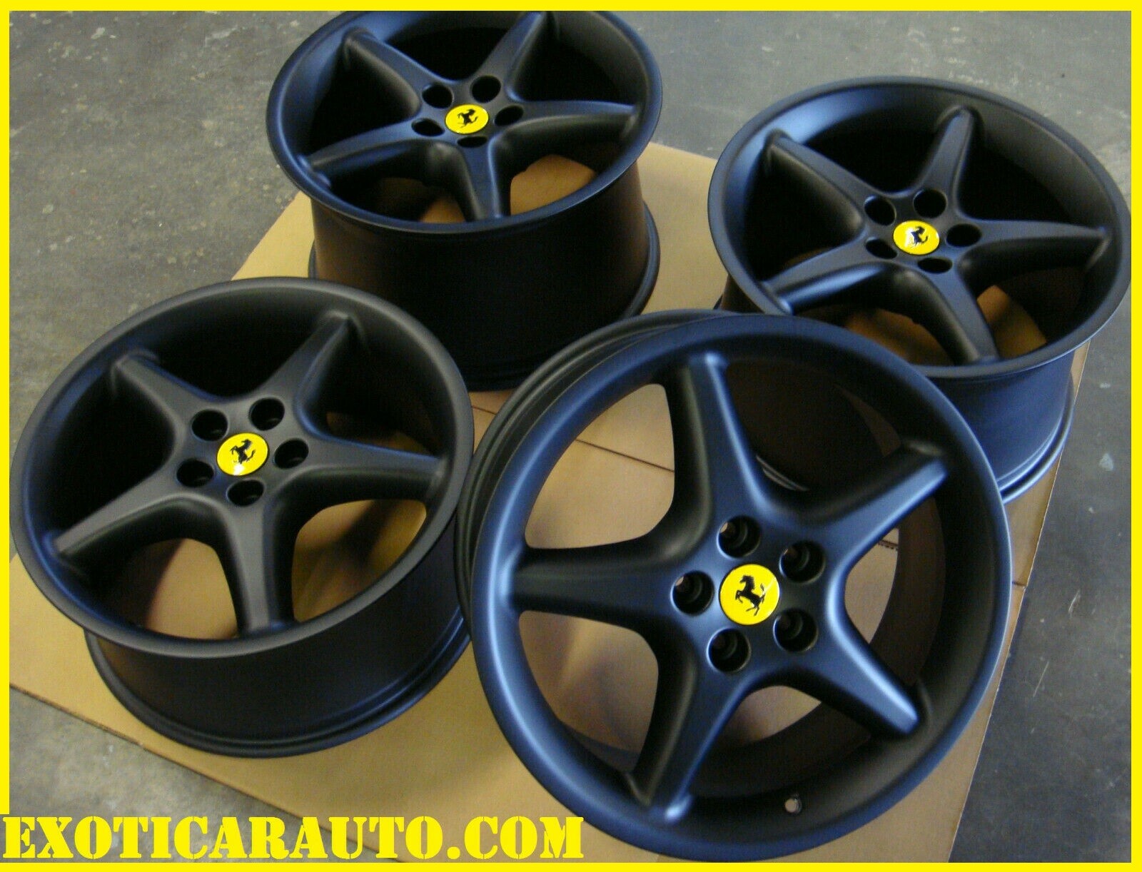 NEW 18" OEM FERRARI 550 MARANELLO WHEELS RIMS 575 456 TESTAROSSA 456GT ...
