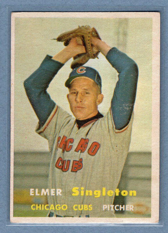 1957 Topps #378 Elmer Singleton EX GO38 | eBay