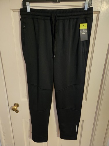 Balance Collection Joggers Black Reflective Detail Men's Size L Nwt | eBay