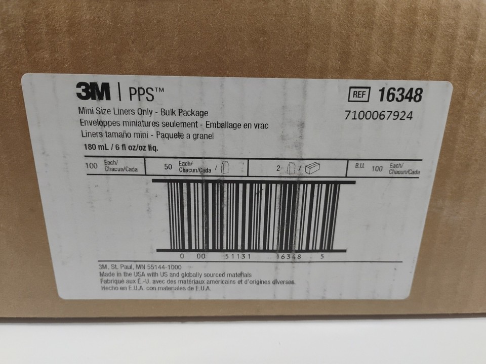 200 3M Mini PPS Liners Only 16348 for PPS Paint Sprayers TWO 100pk ...