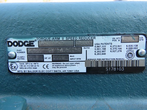 DODGE TA5215H TORQUE ARM II SPEED REDUCER TAPER BRUSHED NEW IN BOX | eBay