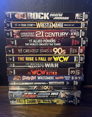 WWE WWF DVD LOT - 13 DVDs - 3 Disc DVD Collections | eBay
