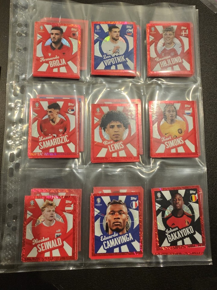 Topps UEFA Euro 2024 Swiss Edition Complete Set NO SP (686 Stickers ...