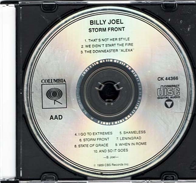 Storm Front ~ Billy Joel ~ Rock ~ CD ~ Acceptable | eBay
