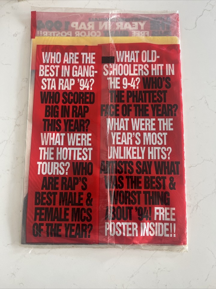 the year in rap 1994 magazine new in package rare snoop dogg warren g ...